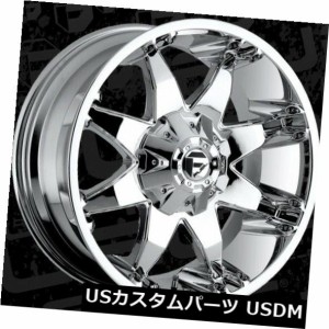 ホイール 4本セット 20x9 ET1 Fuel D508 Octane 6x135 / 6x139.7 Chromeホイール（4個セット ...