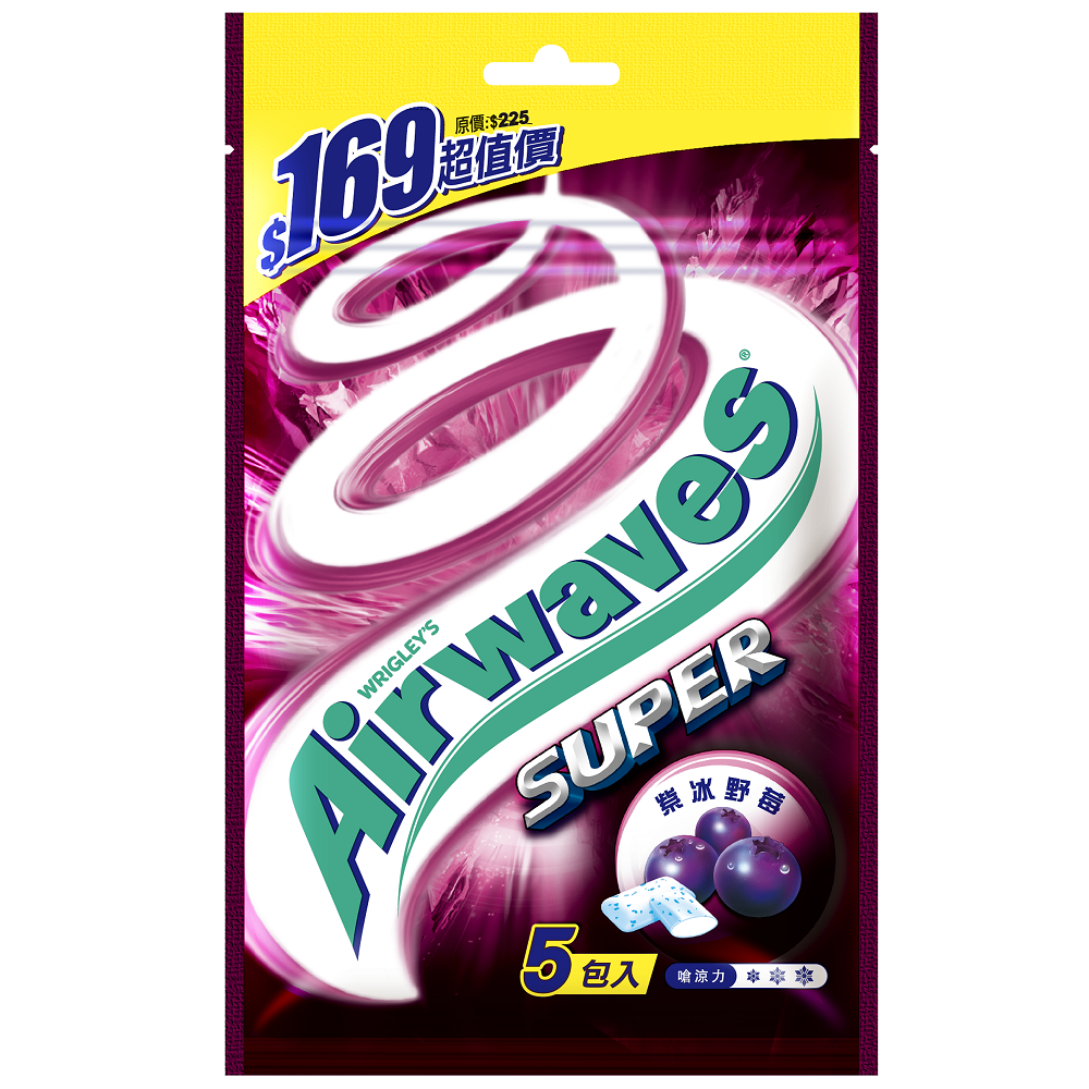 Airwaves無糖口香糖紫冰野莓五入裝推薦 | 家樂福線上購物 | LINE購物