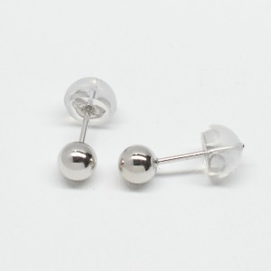（2個セット）K14WG 14金 ホワイトゴールド 2mm 丸玉ピアス | LINEブランドカタログ